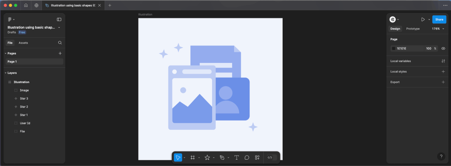 Creating Illustrations Using Basic Shapes in Figma - Ema Ghanam
