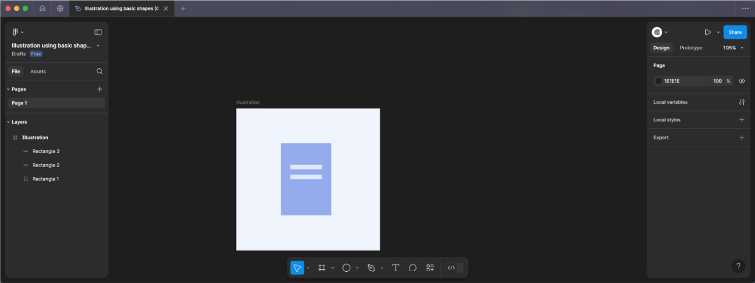 Creating Illustrations Using Basic Shapes in Figma - Ema Ghanam