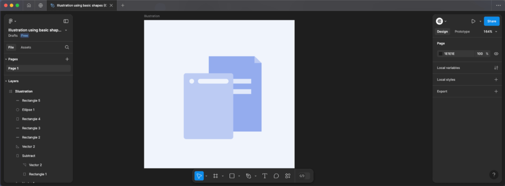 Creating Illustrations Using Basic Shapes in Figma - Ema Ghanam
