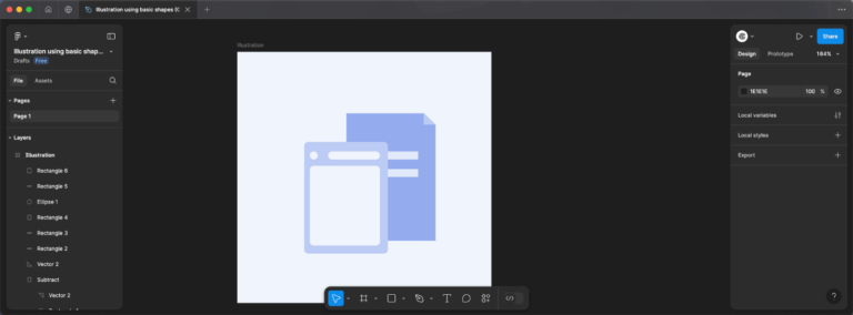 Creating Illustrations Using Basic Shapes in Figma - Ema Ghanam