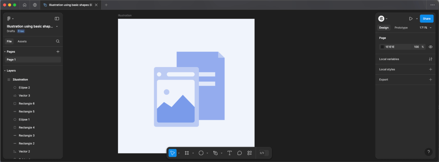 Creating Illustrations Using Basic Shapes in Figma - Ema Ghanam