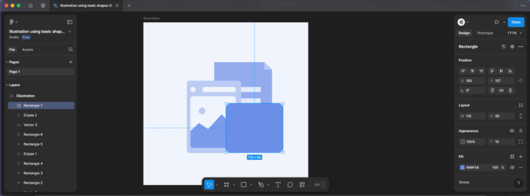 Creating Illustrations Using Basic Shapes in Figma - Ema Ghanam