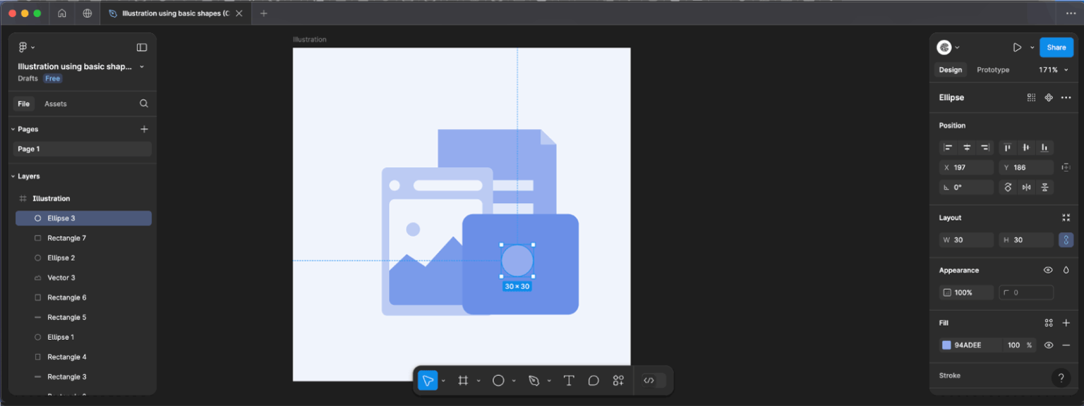Creating Illustrations Using Basic Shapes in Figma - Ema Ghanam